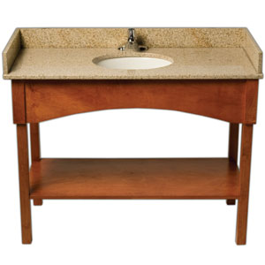 10 Curved Apron Vanity Base at Creation Hospitality